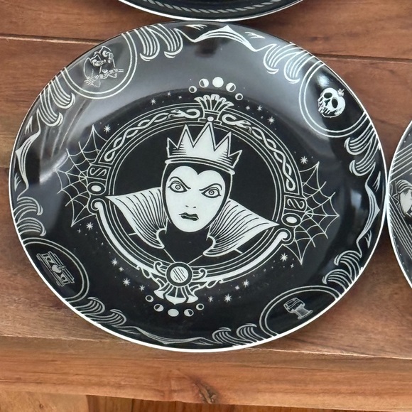 Disney | Holiday | Disney Villains Assorted Appetizer Plate Set | Poshmark